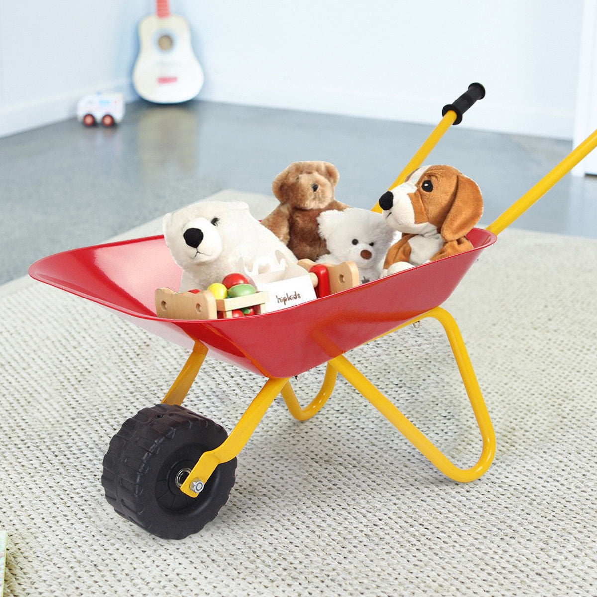 Click here for Gymax Kids Metal Wheelbarrow Childrens Size Ourdoo... prices