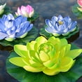 5PCS Artificial Foam Lilies Pad Waterproof Floating Water Plant ...