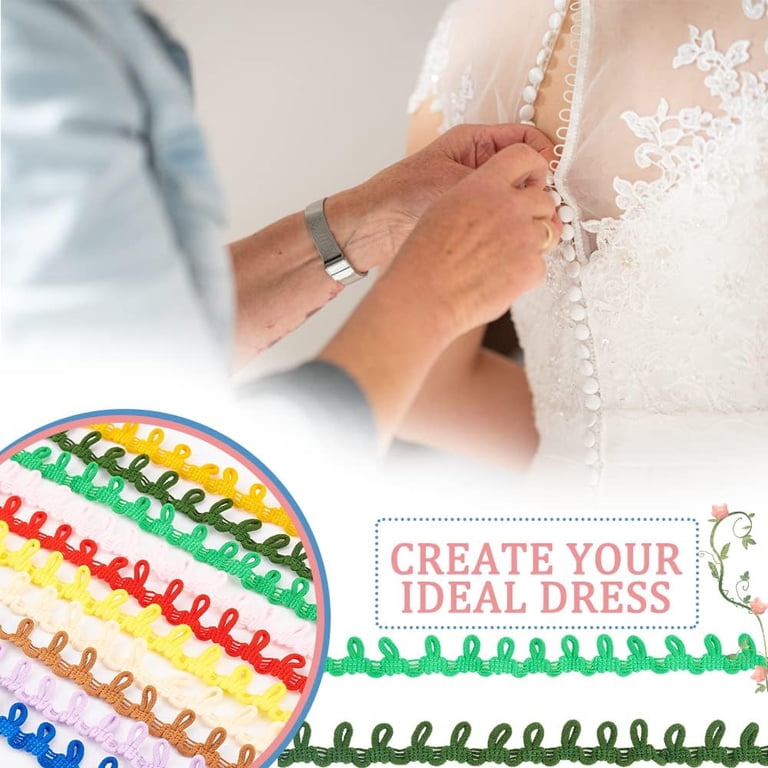 How to make button loops wedding dress | Honestweddingadvice.com