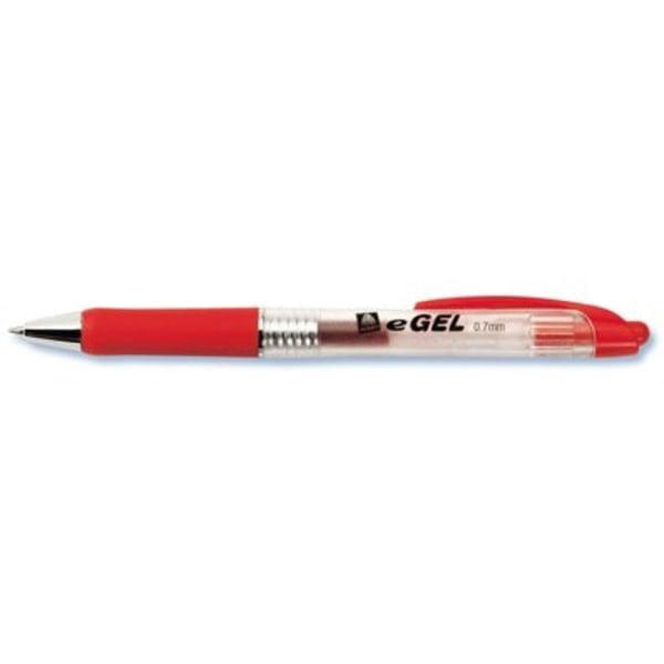 Avery® eGEL Retractable Gel Ink Pens, Medium Point, 0.7 mm, Clear ...