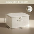 Lockable Fabric Storage Box,Cloth Organizer Box for Clothes Toys ...