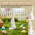 Agiufgs Easter Bunny Ornament Resin White, Mother and Design, for ...