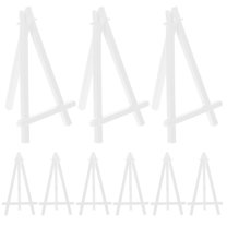 U.S. Art Supply 8" High Small Black Wood Display Easel, Mini Tabletop ...