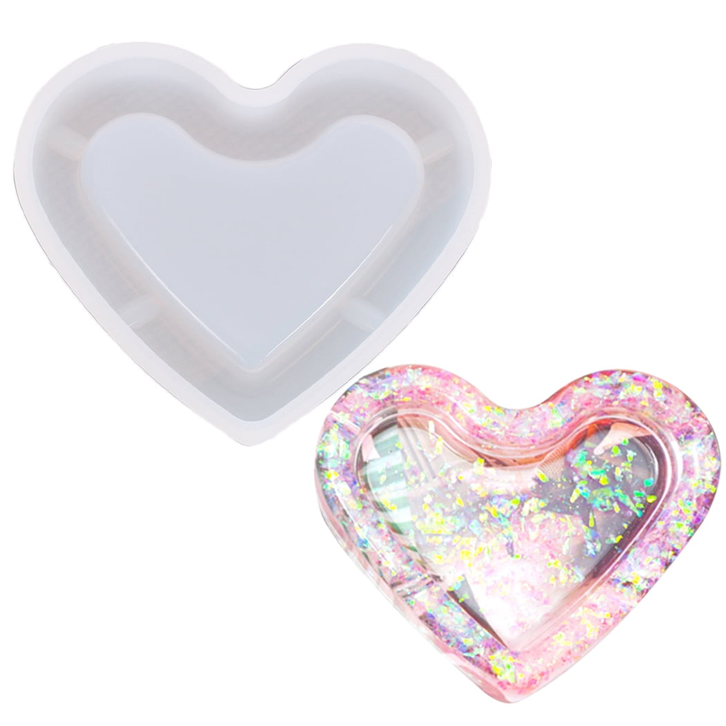 Click here for Coofit Heart Ashtray Mold Novelty Resin Casting Mo... prices