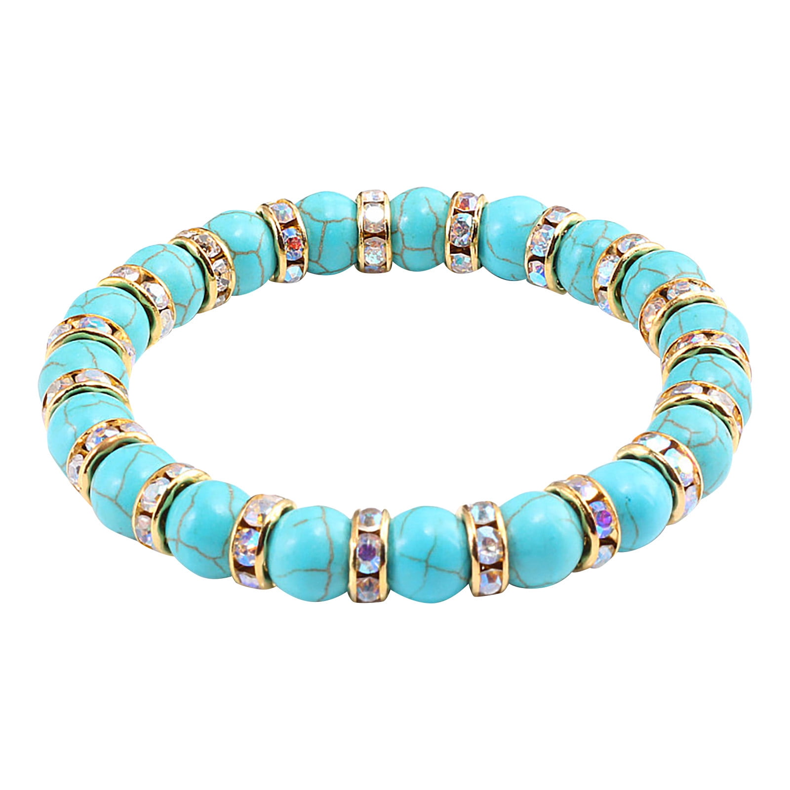Click here for Visit The Sunlet Store Turquoise Bead Bracelet Mic... prices