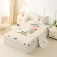 Catabedysis Black Ribbon Bowknot Twin Sheets,3D Cartoon Monogrammed I ...