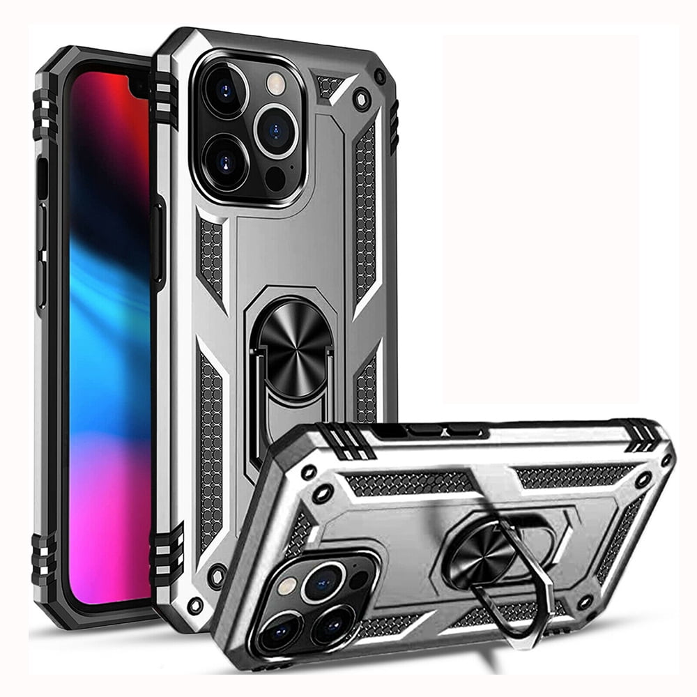 For iPhone 14 Pro Case with Stand, Heavy Duty Shockproof Phone Case ...