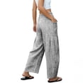 Ankola Womens Wide Leg Pants Casual Drawstring Palazzo Harem Pants ...