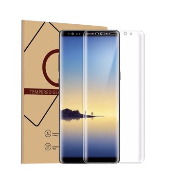 Amfilm Full Cover (3D Curved) Tempered Glass Screen Protector with Dot ...