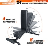 RitFit Heavy Duty Multifunctional Adjustable Folding Compact Weight ...