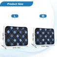Blue and Blue Rhombus Quilted Laptop Protective Cases Computer Sleeves ...