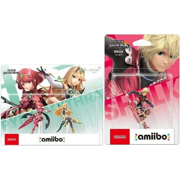 Amiibo Pyra & Mythra 2 Pack Smash Bros + amiibo Shulk - Super Smash ...