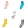 Cotton Socks with 3D Cats Ears for Women and Teen Girls Preppy Student ...