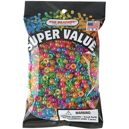 The Beadery Mini Pony Beads 1/2Lb-Jelly Sparkle - Walmart.ca