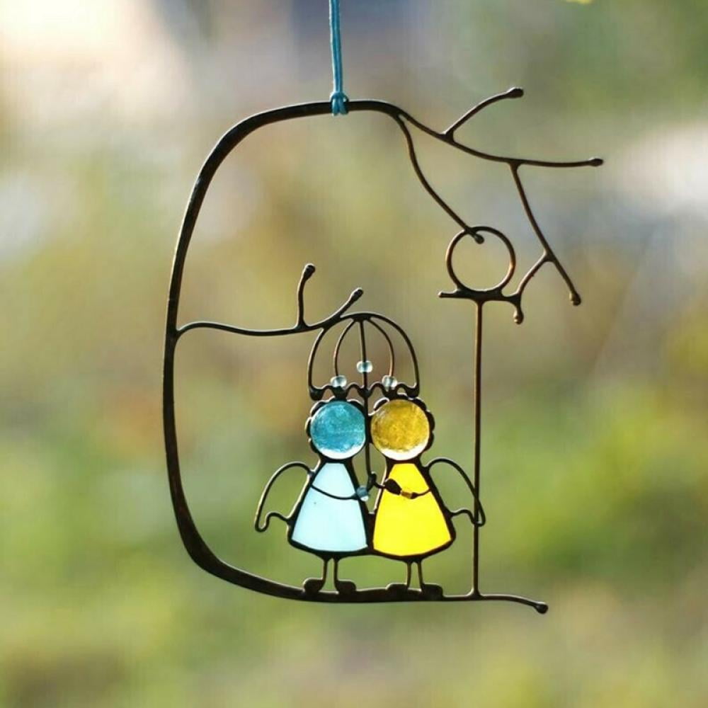 Red Cardinal Stained Glass Window Hanging, Cardinal Suncatcher Gift for ...