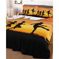 96x106in Quilt Bedding Set, Football Sports Competition Lightweight ...
