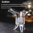 Chinese Jue Cup Retro Shot Glass - 3-Legged King Queen Vintage Glass ...