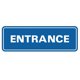 Basic ENTRANCE Door / Wall Sign - Blue - Small - Walmart.com