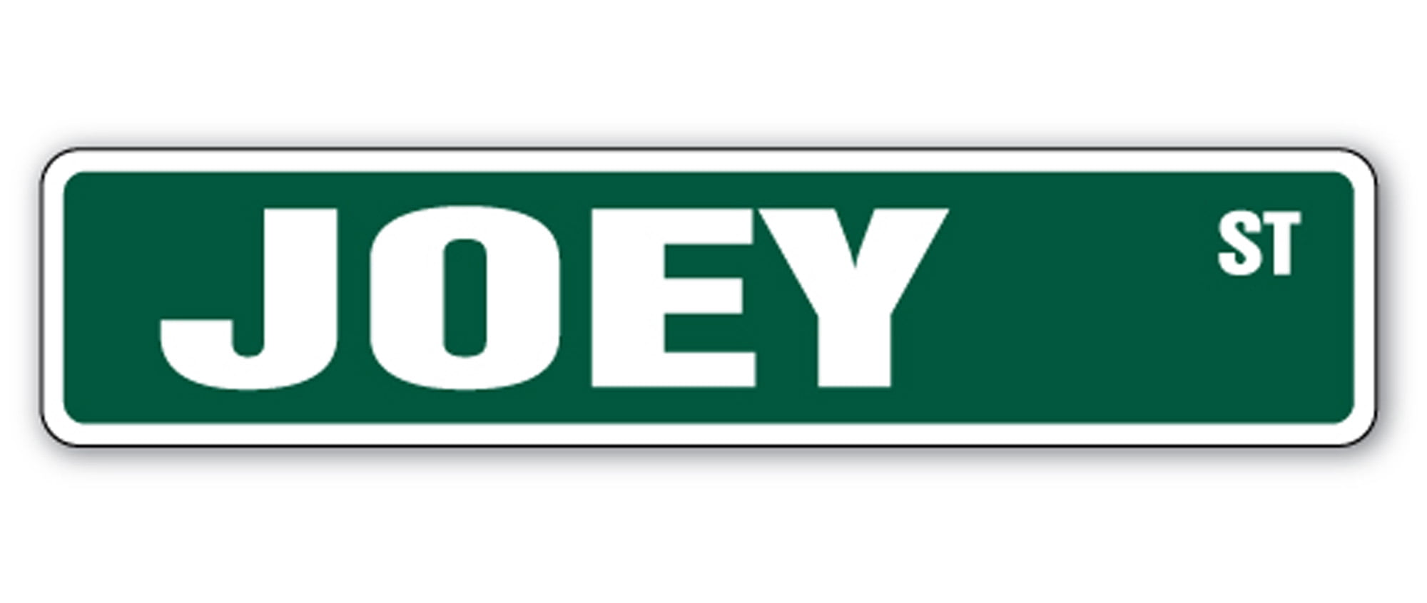 JOEY Street Sign Childrens Name Room Decal| Indoor/Outdoor - Walmart ...