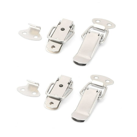4 Sets Stainless Steel Spring Loaded Toggle Chest Trunk Latch Catch ...