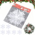 Agiufgs Plastic Christmas Snowflake Ornaments, Lightweight and Odorless ...