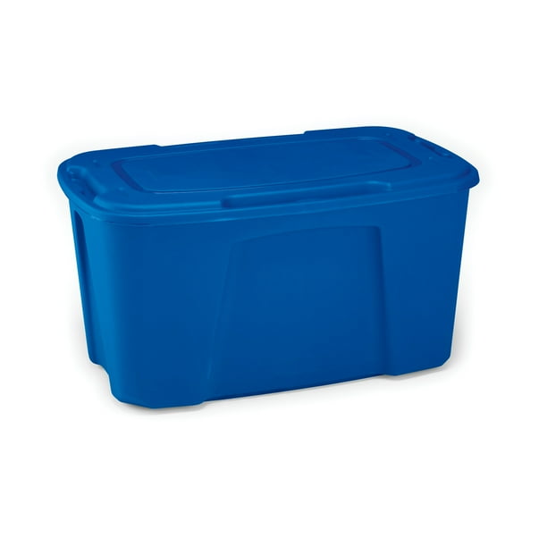 Homz 49 Gallon Royal Blue Storage Container with Wheels, set of 4 ...