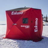 Eskimo QuickFish™ 3HD, Pop-Up Portable Shelter, No-Trip Door, Red/Black ...