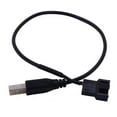2 Pack USB to 3-Pin/4-Pin PWM Sleeved Fan Power Adapter Cable - Walmart.com