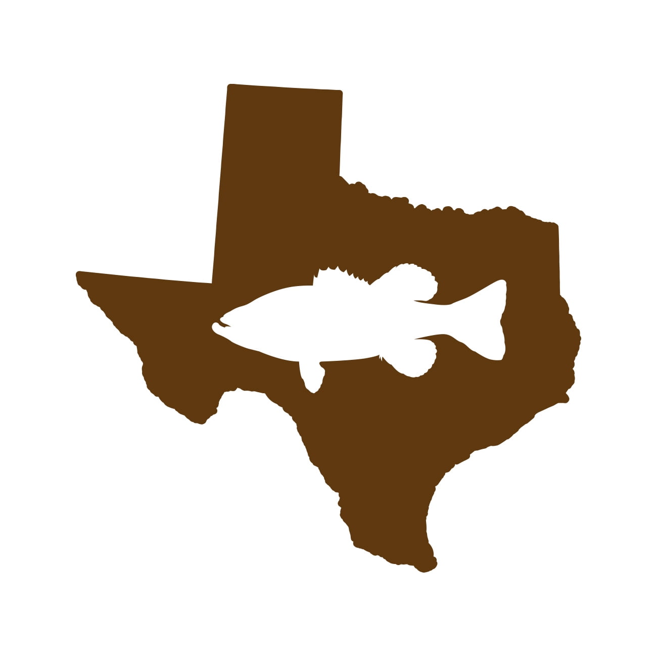 Texas Bass Sticker Decal Die Cut - Self Adhesive Vinyl - Weatherproof ...