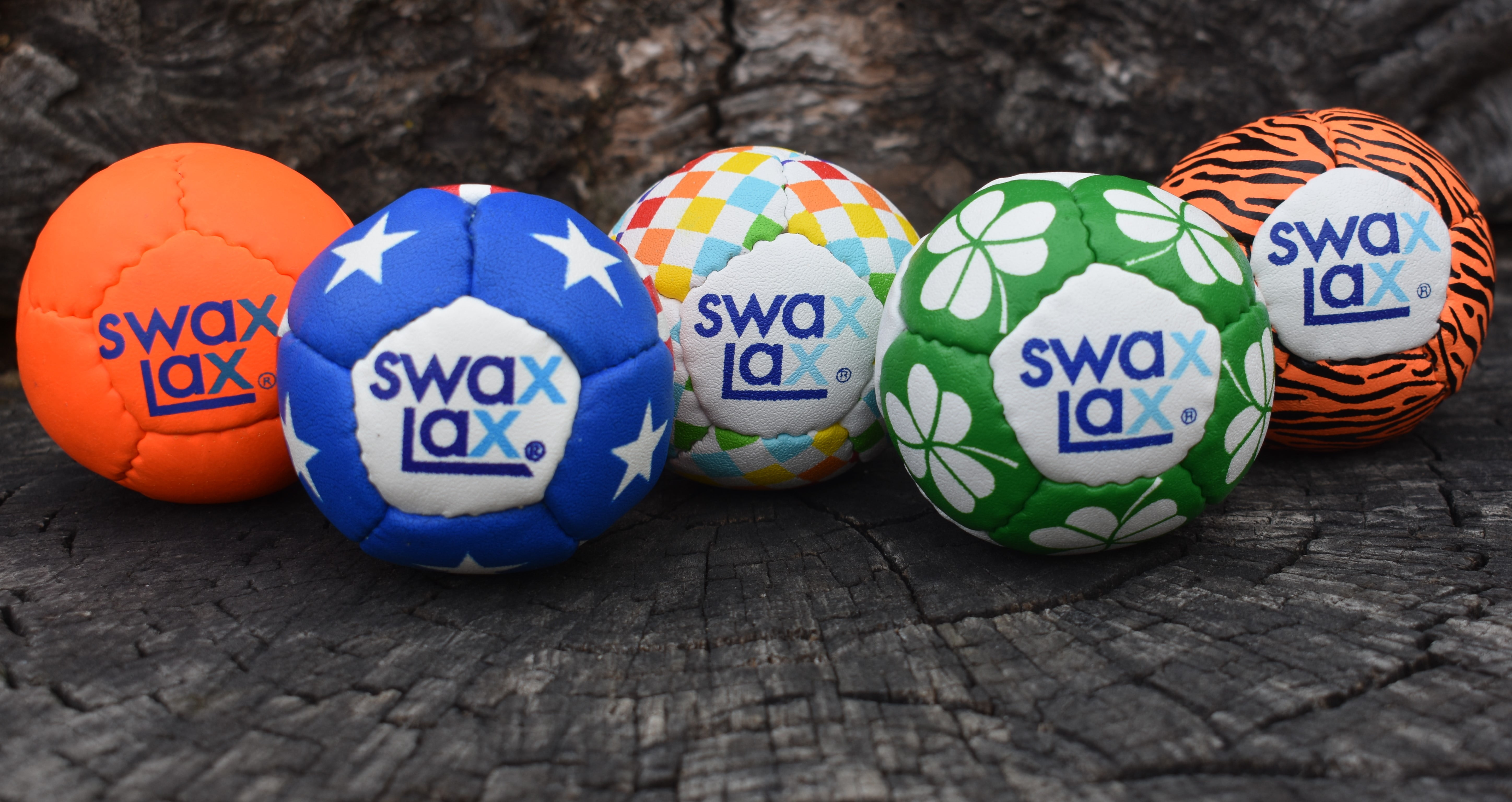 Buy Swax Lax Soft Weighted Lacrosse Training Ball, Multicolor Rainbow ...