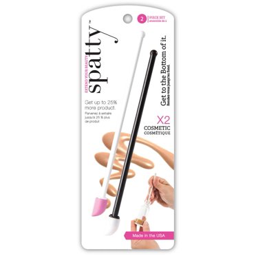 Spatty Cosmetic Makeup Saving Spatula, Pink & White - Walmart.com