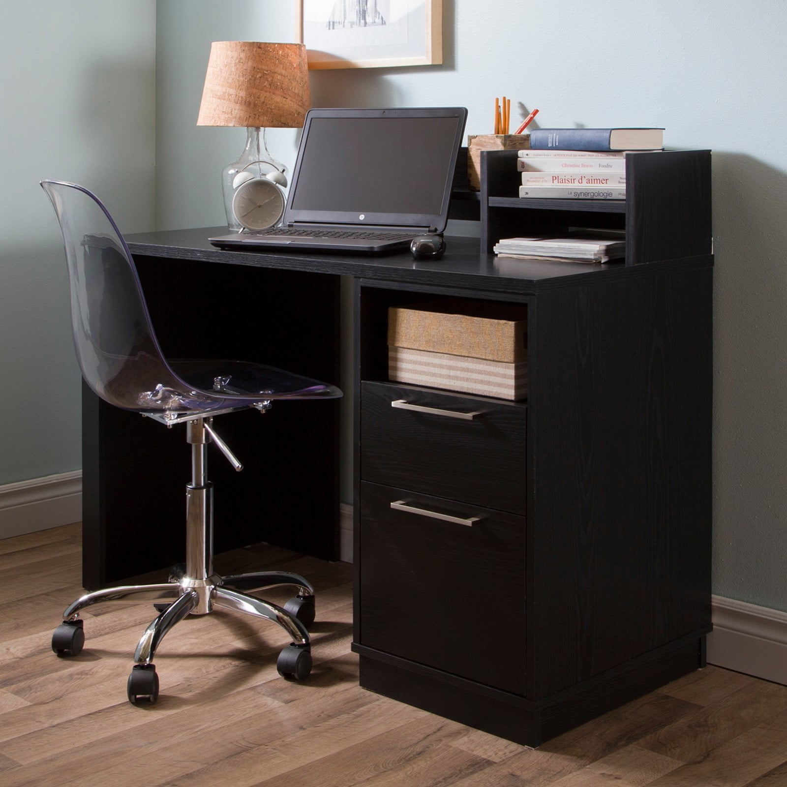 Annexe Desk with Clear Office Chair by South Shore - Walmart.com ...