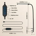DAYBETTER LED Desk Lamp, Clip-on Desk Lamp with 3 Color & 10 Brightness ...