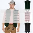 Ceisia Oktoberfest Solid Stand Collar Sleeveless Vest Bar Party Stage ...