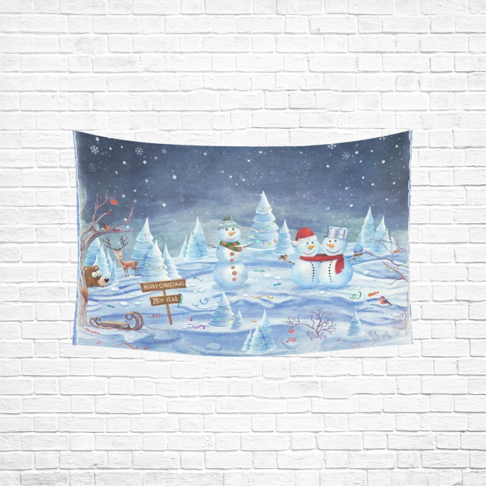 YKCG Home Decoration Christmas Santa Wall Hanging Tapestry 60 x 51 ...