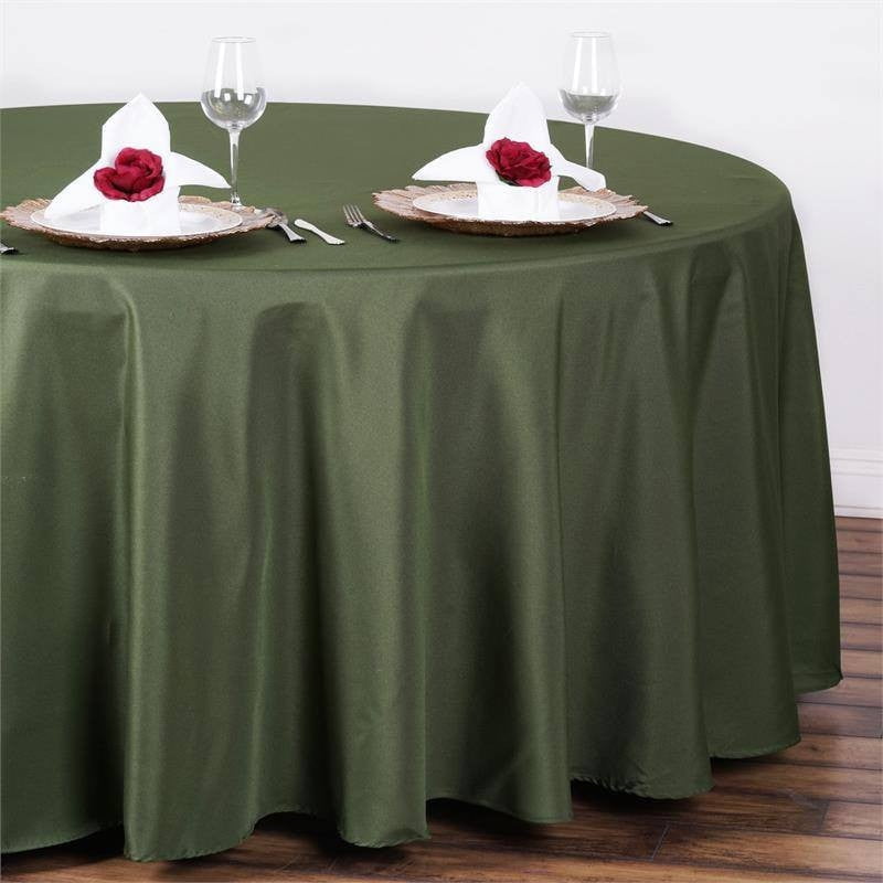 Efavormart 108" Wholesale Round Tablecloth Polyester Round Table Linens ...
