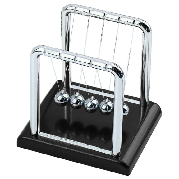 US 1-2 Pack Newtons Cradle Pendulum Motion Desk Swinging Kinetic Balls ...