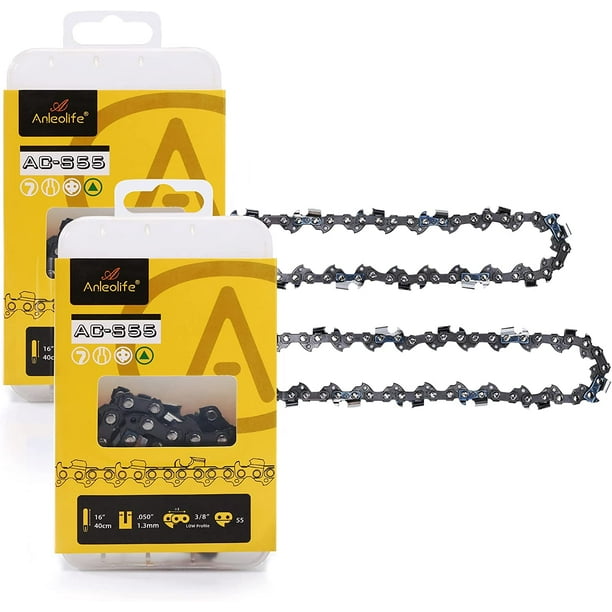AC-S55 Chainsaw Chain for 16" Bar 3/8" LP Pitch .050" Gauge, 55 Drive ...