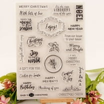 Ouginx Clear Stamps, Butterfly Letters Rubber Stamp for Scrapbooking ...