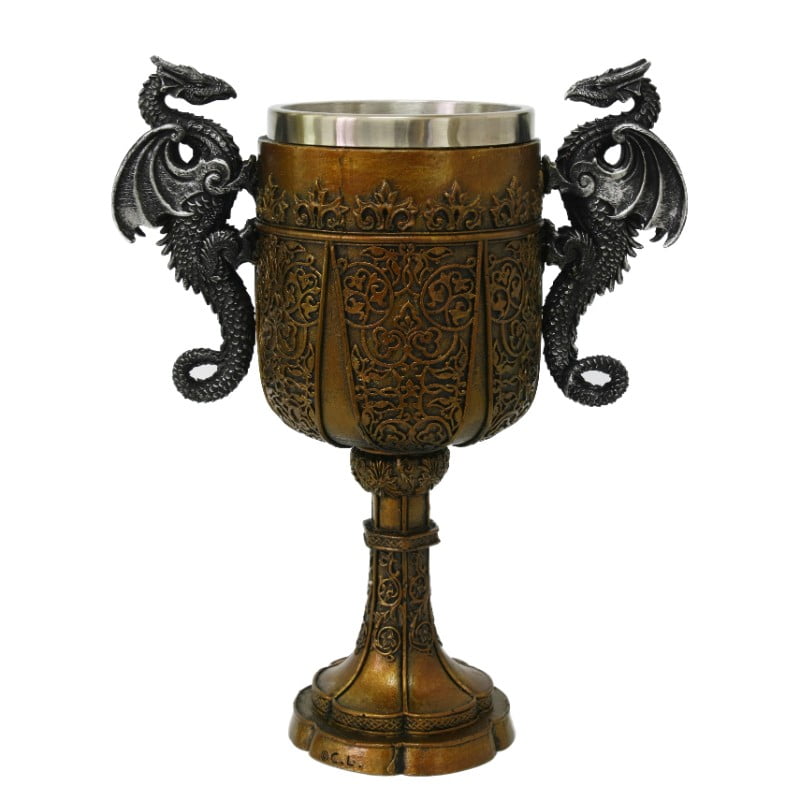 Double Dragon Drinking Chalice Goblet 9 inches Tall - Walmart.com ... Double Dragon Drinking Chalice Goblet 9 inches Tall - Walmart.com ...