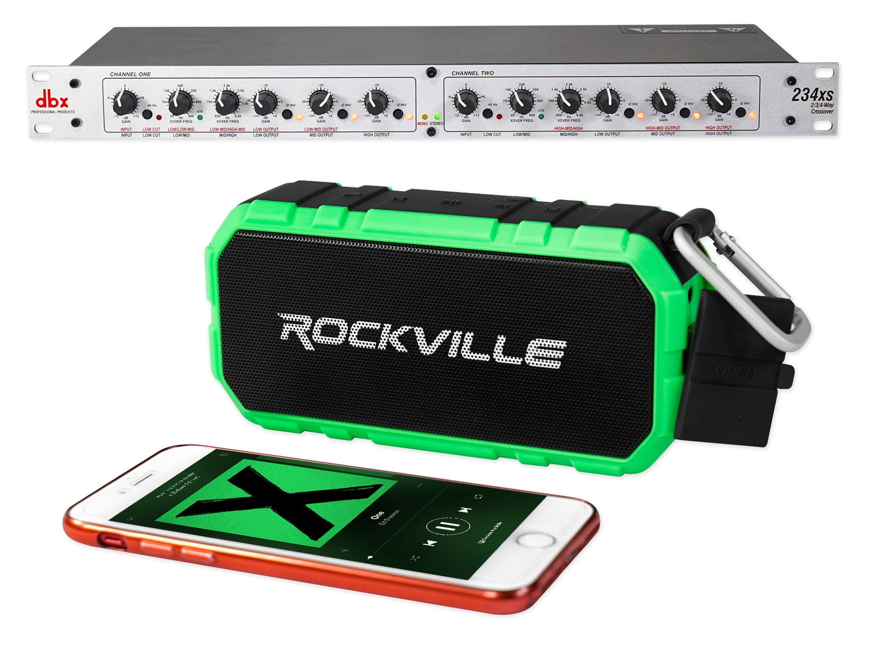 DBX 234XS Crossover w/ 2 way, 3 Way, 4 Way, or Mono Operation+Bluetooth ...