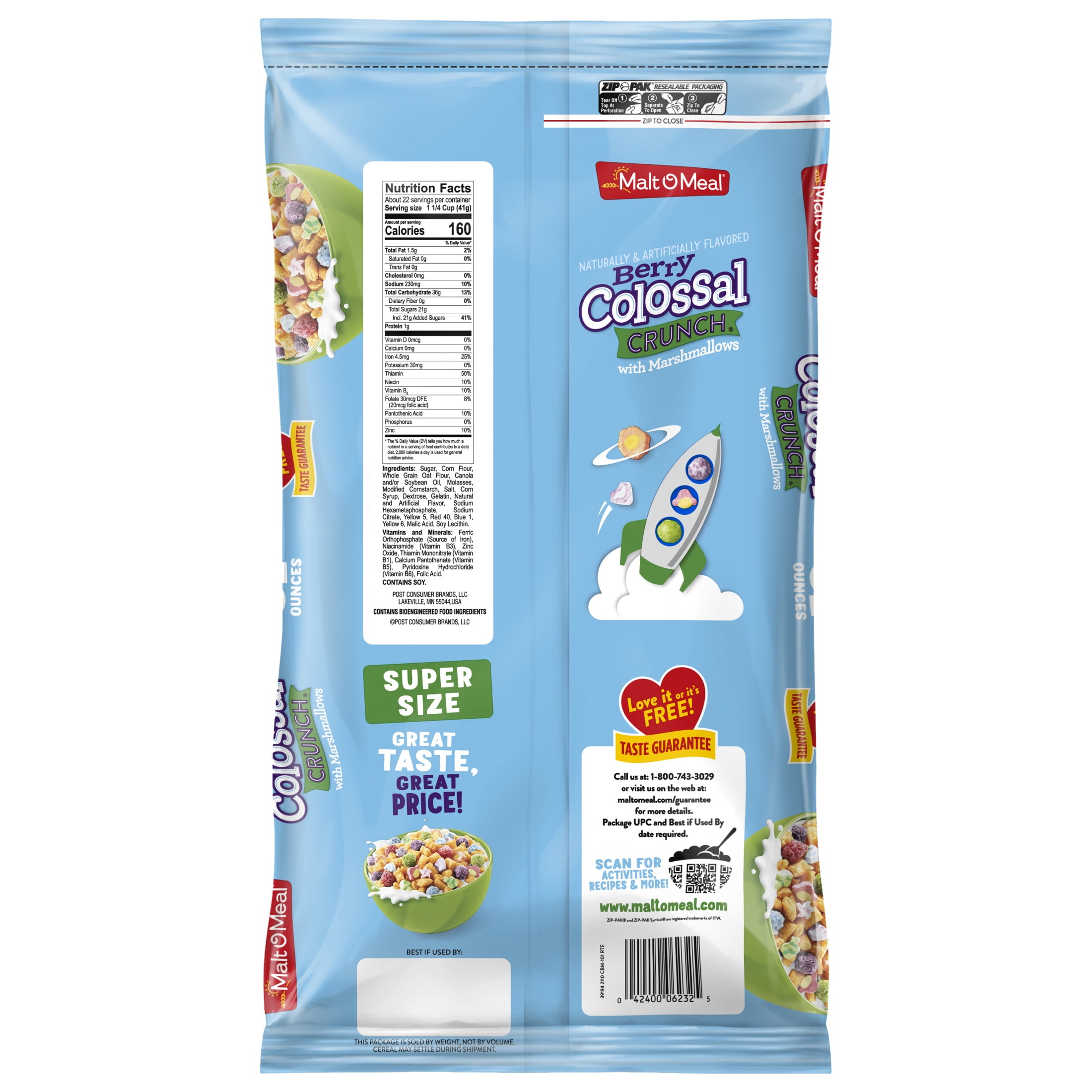 Malt-O-Meal Berry Colossal Crunch with Marshmallows Thailand | Ubuy