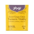 Yogi Sweet Ginger Citrus Tea, Turmeric Vitality, Caffeine-Free, Herbal ...