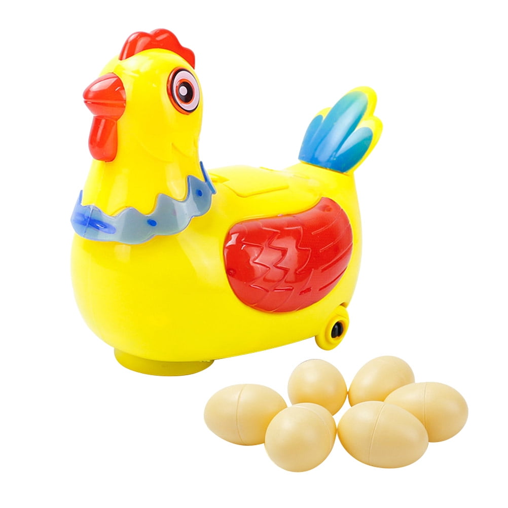 NUOLUX Chicken Toys Hen Electronic Plush Walking Cartoon Electric Egg ...