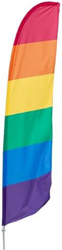 Rainbow Small Feather Flag Only – 1.8Ft X 6.6Ft Flag – Great For ...