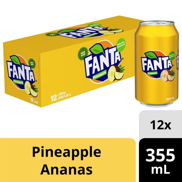 Fanta Pineapple Fridgepack Cans, 355 mL, 12 Pack - Walmart.ca