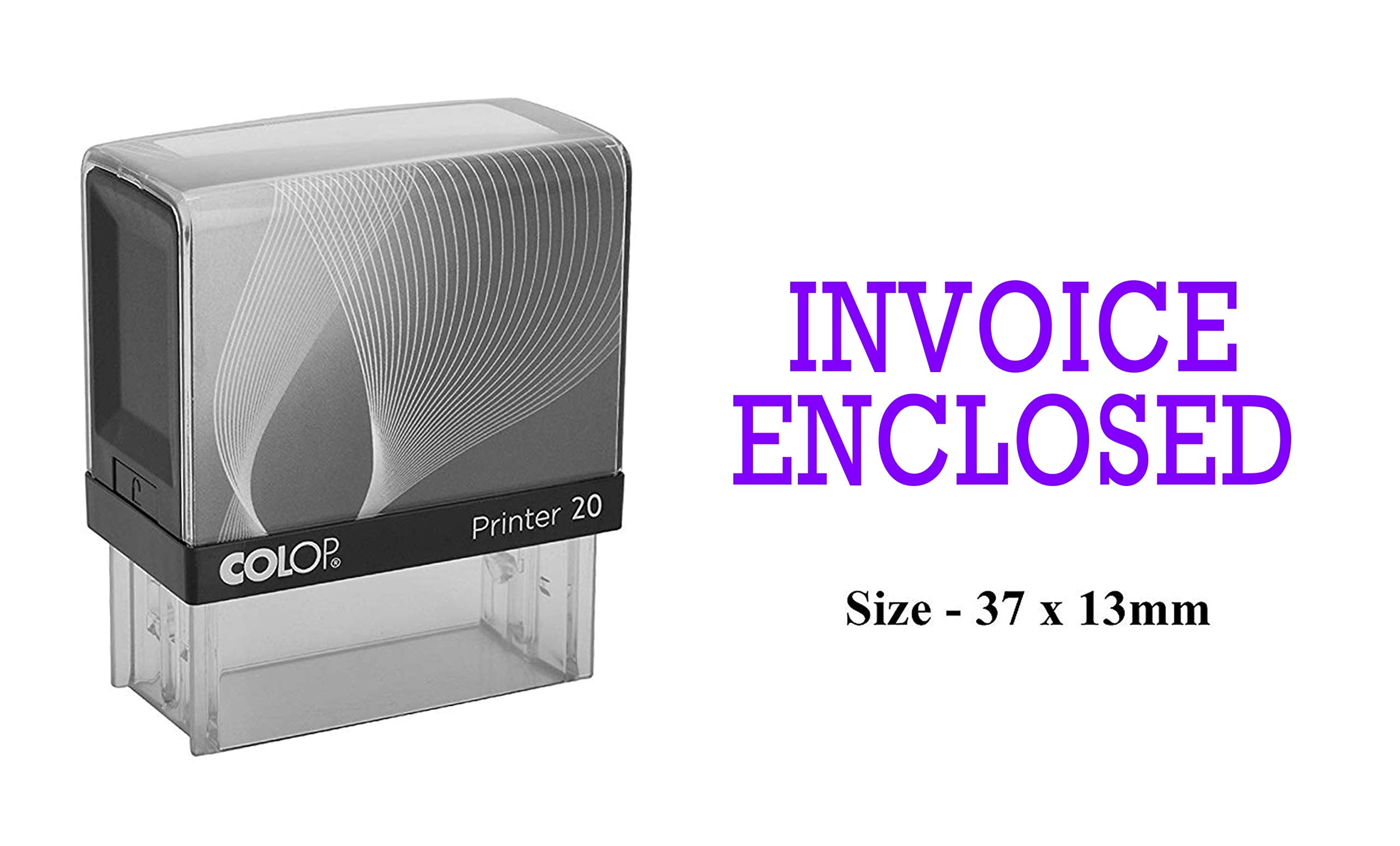 PrintValue Invoice Enclosed-Colop Printer 20 Self-Inking Text Rubber ...