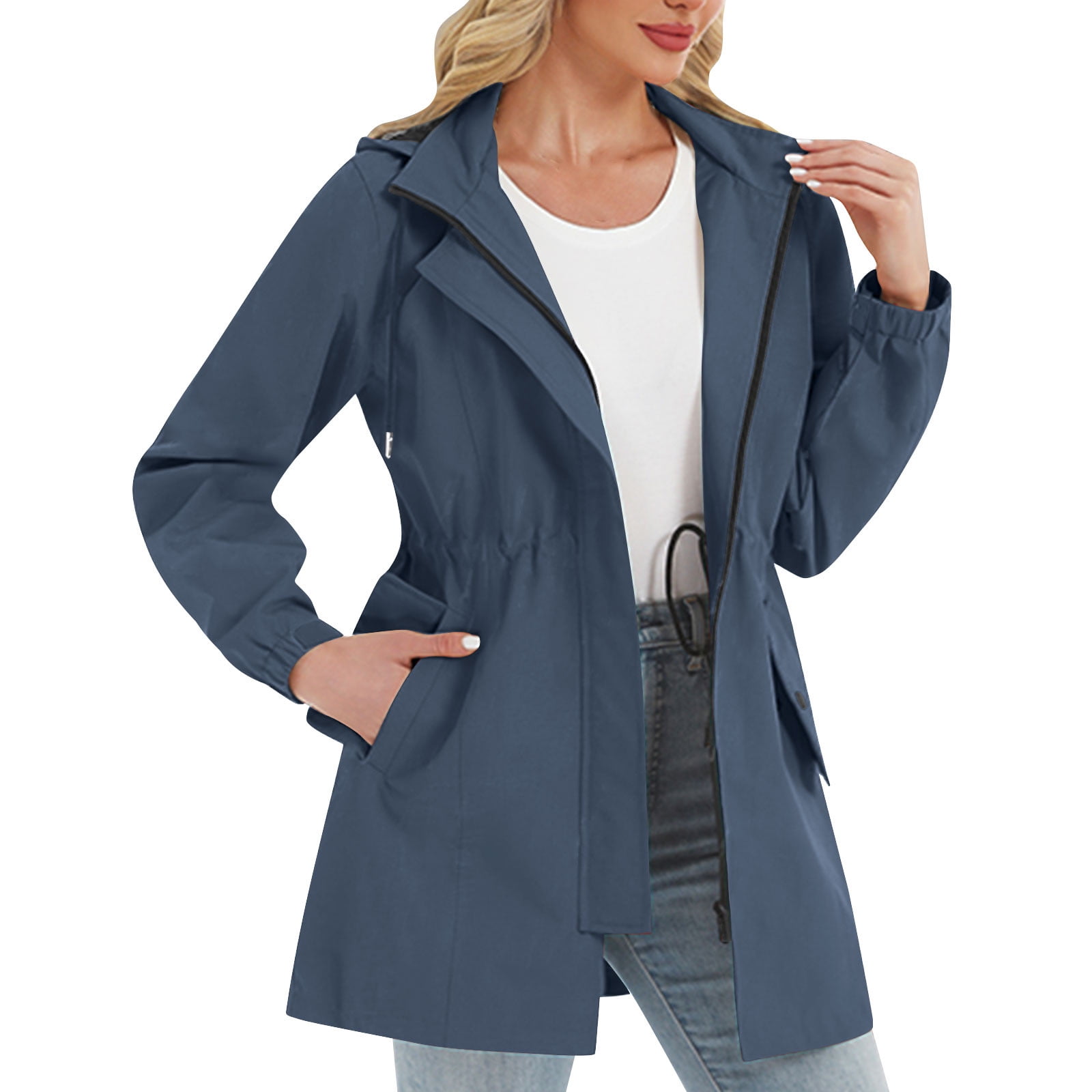 Click here for Unbranded Waterproof Hooded Jacket For Women With... prices
