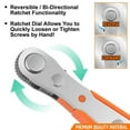 LIENIAO Right Angle Hex Ratchet Screwdriver 90 Degree Offset Set with ...