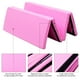 Costway 4'x6'x2'' Gymnastics Mat PU Thick Folding Panel Gym Pink ...
